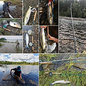 Maxcatch Spey Fly Rod 4-Piece Carbon Spey Rod Fly Fishing with Cordura Tube (13ft 6/7weight 4sec)