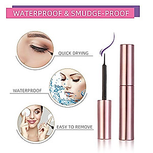 Magnetic eyelashes with eyeliner Kit,5 Pairs Different Reusable Magnetic Lashes,Natural Look False Lashes with Tweezers and Eyeliner