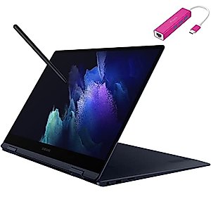 SAMSUNG Galaxy Book Pro 360 2-in-1 Laptop with S Pen, 13.3" FHD AMOLED Touchscreen 370 nits, Intel Quard-Core i7 1165G7 up to 4.7GHz, 16GB LPDDR4x RAM, 512GB PCIe SSD, WiFi 6, Windows 10, Type-C HUB