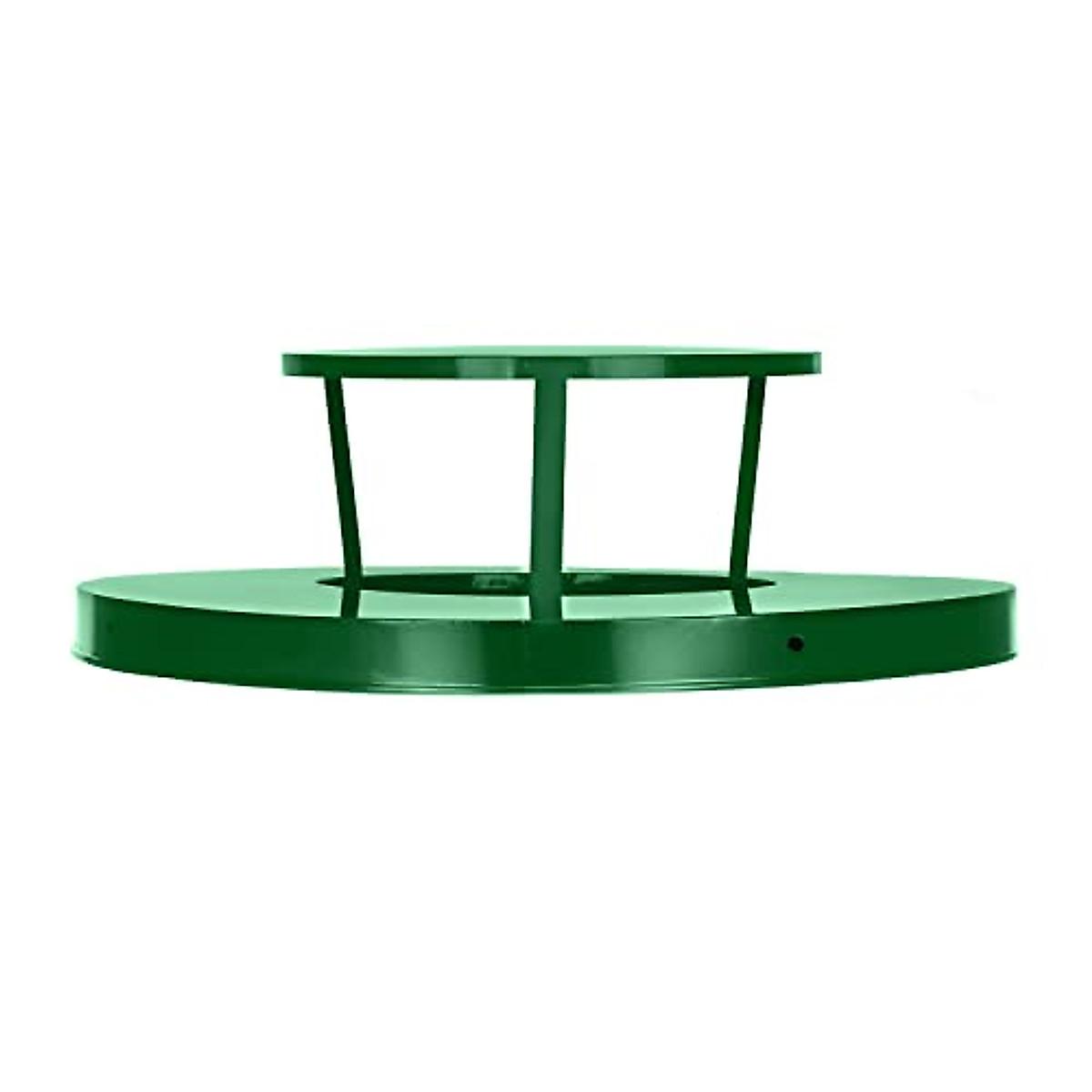 Alpine Industries Outdoor Metal Waste Receptacle Rain Bonnet Lid - Heavy Duty Trash Can - Commercial Trash Receptacle Cover - 38 Gallon Commercial Garbage Can Lid - Green