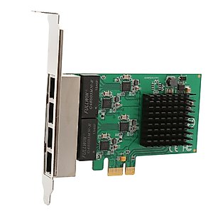SYBA MULTIMEDIA 4 Port Gigabit Ethernet PCI-e X1 Network Interface Card (SI-PEX24042)