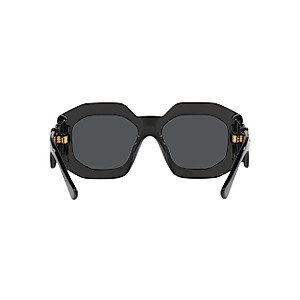 Versace Woman Sunglasses Black Frame, Dark Grey Lenses, 56MM