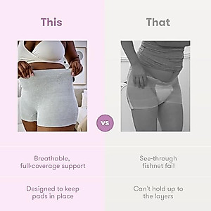 Frida Mom Women's Boyshort, Grey, Regular (Waist 28" to 42" stretched)