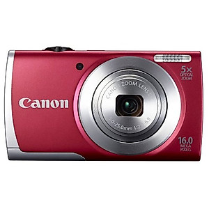 Canon 8255B001 16.0 Megapixel Powershot(R) A2500 Digital Camera (Red) 6.20In. X 4.90In. X 2.20In.