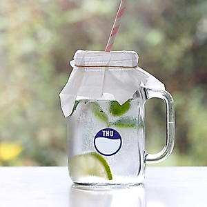 Hybsk 3/4 inch Day of Week Labels (Mon-Sun) FIFO Food Restaurant Day Dots Inventory Management Labels, 500 Labels per Roll, Total 3500 Stickers