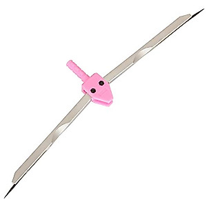 3PCS EKG Calipers Measuring Tool, Durable EKG Calipers Electrocardiogram Divider for Nursing (11.5cm/4.5inch), Black/Blue/Pink ECG EKG Calipers with Ruler