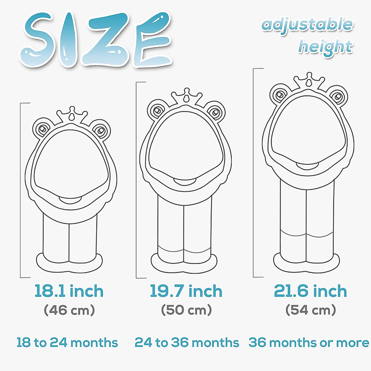 Frog Pee Training,Cute Frog Potty Toilet Training Urinal,Bathroom Funny Baby Training Potties for Kids,Toddler Boy(Light Blue)