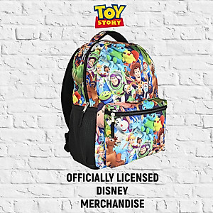 Disney Toy Story Backpack For Kids | Woody, Buzz Lightyear Bookbag For Toddlers, Boys, Girls | Officially Licensed Pixar Backpacks For Toys
