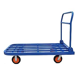 Folding Cart with Wheels, Platform Hand Trucks Shopping Cart, Aluminum Alloy Trolley, Maximum Load Capacity 200kg/440lb
