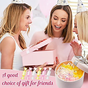 EOPER 30 Pieces Candy Shaped Container, Mini Plastic Transparent Candy Box, Candy-shaped Bead Storage Case, Chocolate Box Gift Package for Baby Shower Birthday Party Beads Art DIY Crafts Jewelry