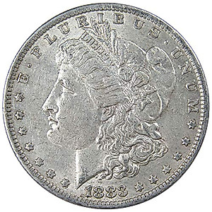 1883 O Morgan Dollar AU About Uncirculated 90% Silver $1 US Coin Collectible