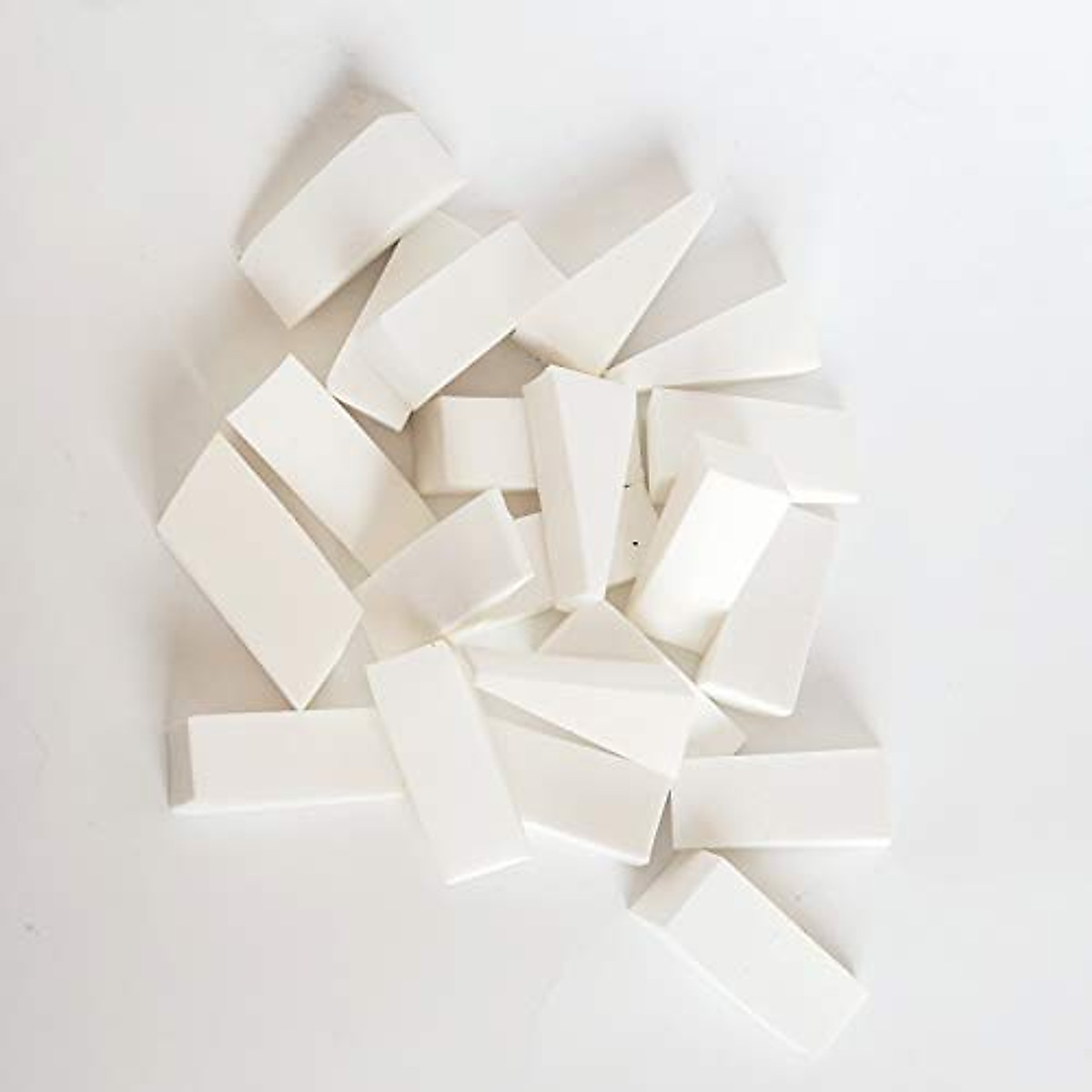 RUCCI Latex-Free Hypoallergenic Nonporous Wedges Oil Resistant For all Skin Types, 32Count, white