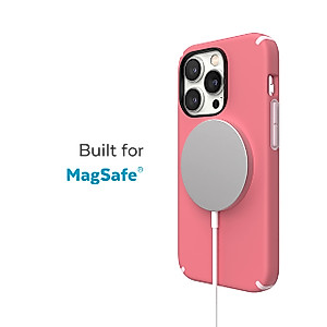 Speck for iPhone 14 Pro Max Case - Drop Protection, Scratch Resistant, Built for MagSafe Case with Soft Touch Coating - 6.7" iPhone 14, Dual Layer -Sweet Coral/Light Coral Candyshell Pro
