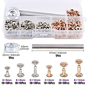 Swpeet 8Pcs Leather Hole Punch Plier with Grommet Eyelets Kit, Professional Puncher Including Punch Plier Screwdriver, Scissors, Rule, Awl Tool and Grinding Rod Multi Sized Puncher for Belts, Crafts