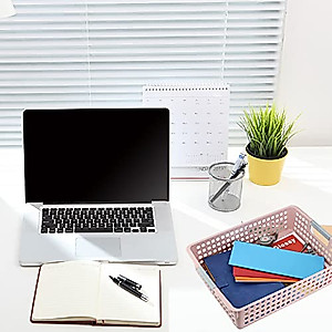 Turn in Trays Classroom, 4Pcs Paper Trays for Classroom, Book Baskets for Library, Drawers, Office, Home