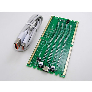 Nice DDR4 Desktop PC Server Memory RAM Module and Computer Motherboard RAM Slot Easy Test Quick Diagnostic Analyzer LED Tester Card Complete Set Solution Kit 288 Pin All Speed Voltage ECC and nonECC