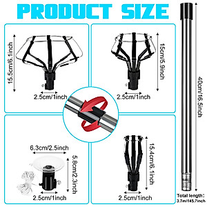 Light Bulb Changer High Ceiling Assembled Light Bulb Changer for Recessed Lights with Extension Pole Changer Baskets Suction Cup Bulb Removal Tool for Household, Camping