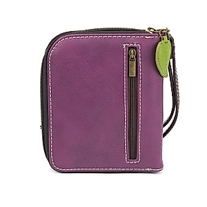Charming Chala Wallet Credit Cards Coins Wristlet (Purple Elephant)