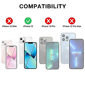 Vakoo for iPhone 13 Case, Anti-Yellow Soft Silicone Shockproof Protective Phone Case - Crystal Clear