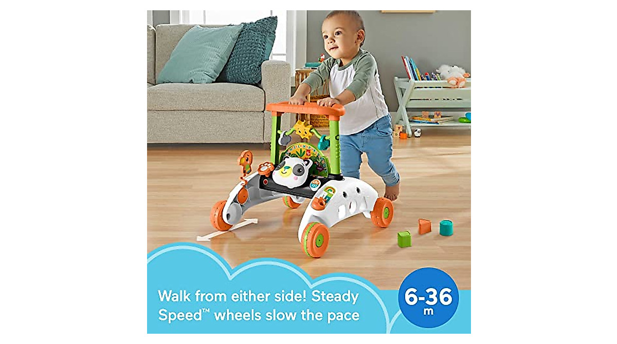 Fisher-Price Steady Speed Panda Baby Walker - Smart Stages
