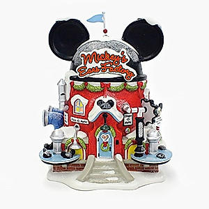 Department 56 North Pole Village Mickey's Ear Factory Miniature Lit Building 6.69 Inch