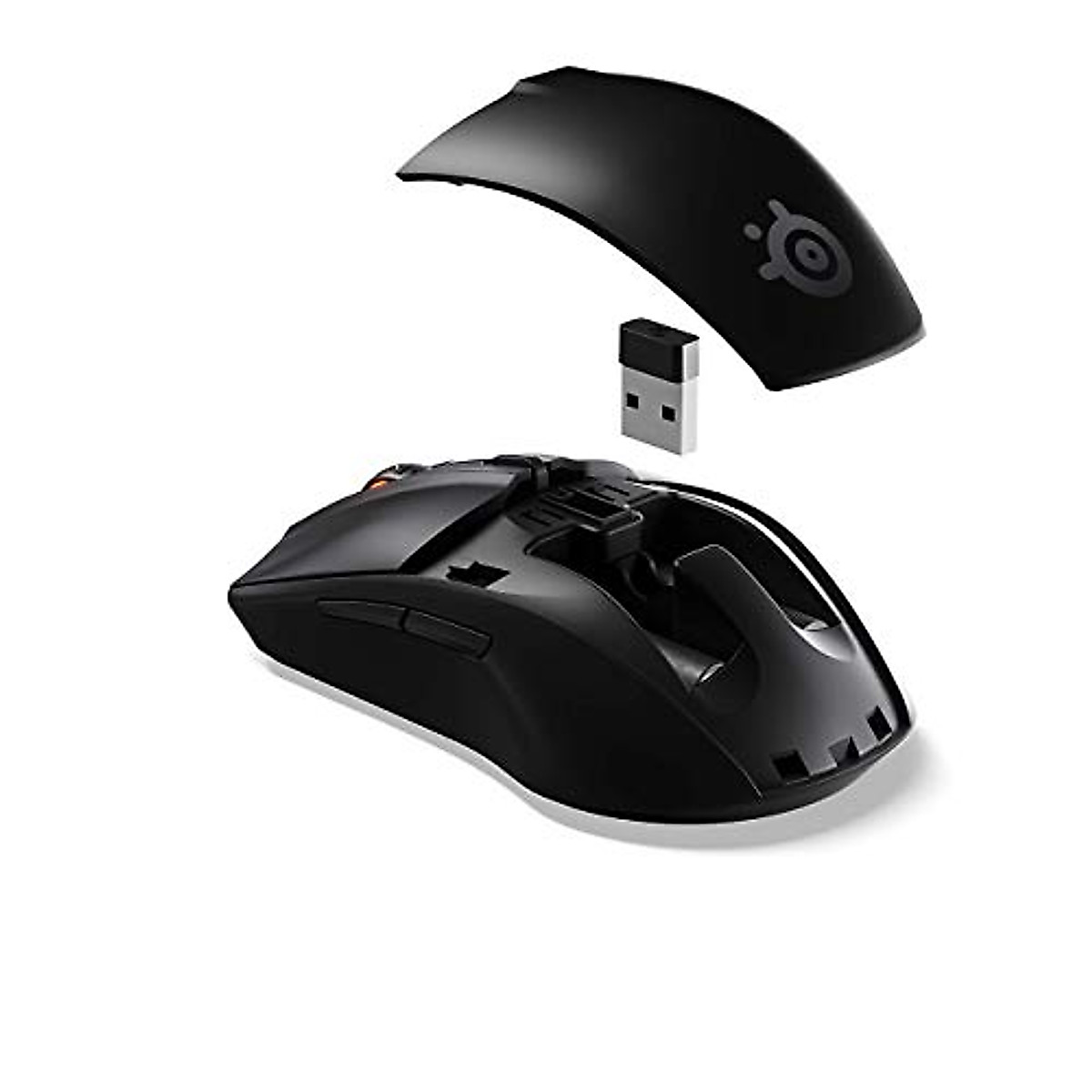 SteelSeries Rival 3 Wireless Gaming Mouse - 400+ Hour Battery Life - Dual Wireless 2.4 GHz and Bluetooth 5.0-60 Million Clicks - 18,000 CPI TrueMove Air Optical Sensor (62521) (Renewed)