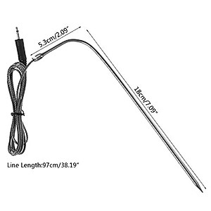 Waterproof Thermometer Hybrid Probe Replacement, Digital Cooking/BBQ Thermometer Probes
