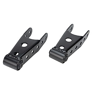 Suspension Rear Lowering Shackles 2" Leaf Spring Drop Shackle Kit fit for Chevy C1500 C2500 K1500 K2500 Suburban S10 Blazer Tahoe Silverado 1500 GMC Yukon Sierra Ford Ranger F150 Replaces 6400 410520