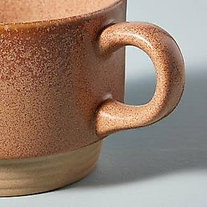 9.5oz Stoneware Mug with Exposed Base Burnt Orange- Hearth & Hand™ with Magnolia