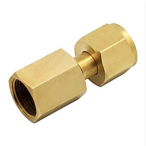 Gurlleu Universal CGA580 to CGA320 CO2 Cylinder Inlet Adapter Carbon Dioxide Tank to Argon Flowmeter Regulator Fittings (Female Thread)