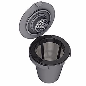 Cuisinart SS-RFC HomeBarista Reusable Filter Cup – Brew Coffee or Tea and Drop Wasteful Plastic from Single-Serve Pods with Sustainable Coffee Accessories, Gray