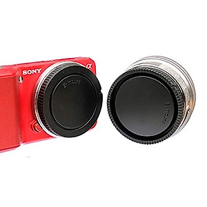 (5 Packs) Fotasy E Mount Rear Back Lens Cap Body Cap, Sony EMount Camera Lens Cover Body Cap, FE Lens Cap fits NEX5T NEX-6 NEX-7 a6500 a6400 a6300 a6000 a5100 a5000 a3500 a3000 A7 A7R A7S II III A9
