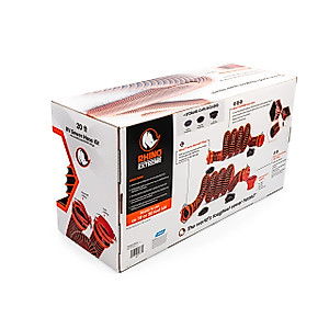 Camco RhinoEXTREME 20-Foot Camper/RV Sewer Hose Kit | Features TPE Technology for Abrasion Resistance and Crush Protection | Includes Pre-Attached Rhino Swivel Fittings (39867)