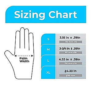 Safe Health Blue Nitrile Exam Gloves, 90-Count S M L XL, 3.5 Mil Free of Powder-Latex, Disposable-Textured, Clinic-Office-Daily, Medical, First-Aid, Clinics, Extra-large (Xl) Box 90, FIY1064G