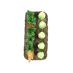 TG,LLC Treasure Gurus Miniature Vegetable Crop Bunny Rabbit Fairy Garden Accessory Cabbage Carrot Patch Mini Dollhouse Decor