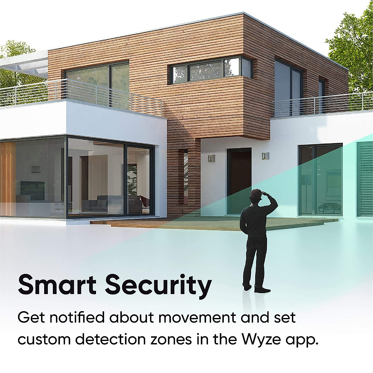 WYZE Cam Outdoor Starter Bundle (Includes Base Station and 1 Camera), 1080p HD Indoor/Outdoor Wire-Free Smart Home Camera with Night Vision, 2-Way Audio, Compatible with Alexa, White (Renewed)