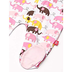 Magnificent Baby Unisex Baby Footies Pink Elephant, 3-6M 12-16 lb US