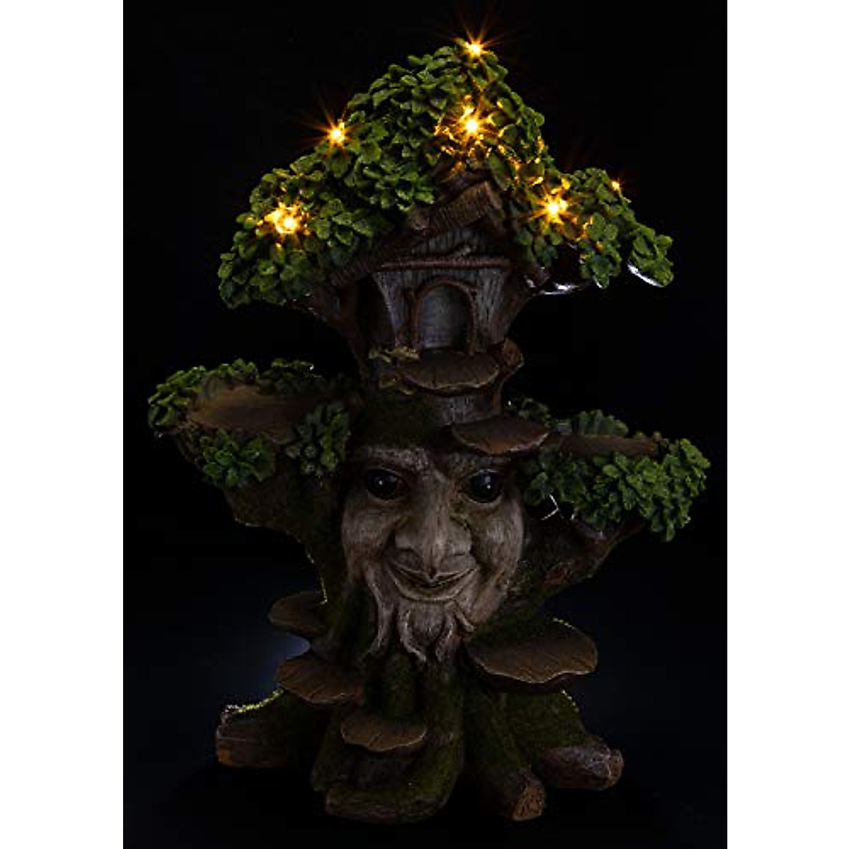 VP Home Enchanted Tree Solar Light for Home and Outdoor Decor, Enchanted Tree Solar Powered Flickering LED Garden Light Tree Backyard Halloween Decoration