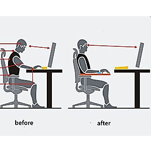 SKYZONAL Home Office Computer Arm Rest Chair Armrest Mouse Pad Mat Wrist Support Black (Please Measure Chair arm Rest Size and Confirm Our Straps Size Before Ordering)