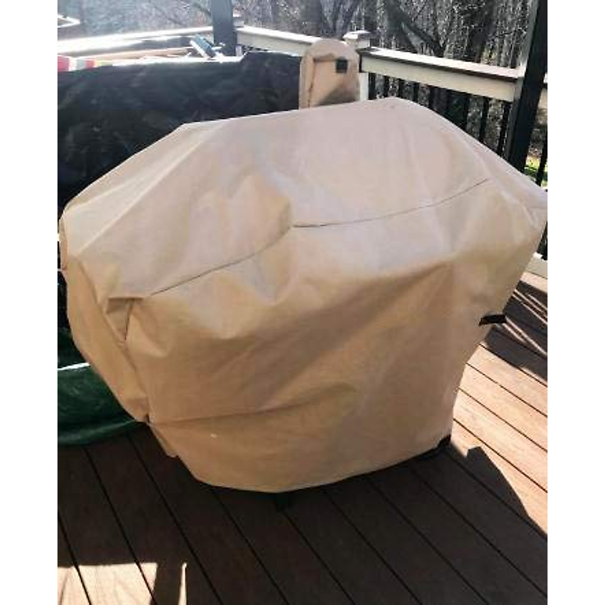 ZBXFCSH Heavy Duty Full-Length Grill Cover Fits Camp Chef Patio Cover DLX 24", SmokePro 24", PG24, PG24B, PG24LS, PG24S, PG24SE, PG24LTD,PG24WWS, PG24WWSS, Tan