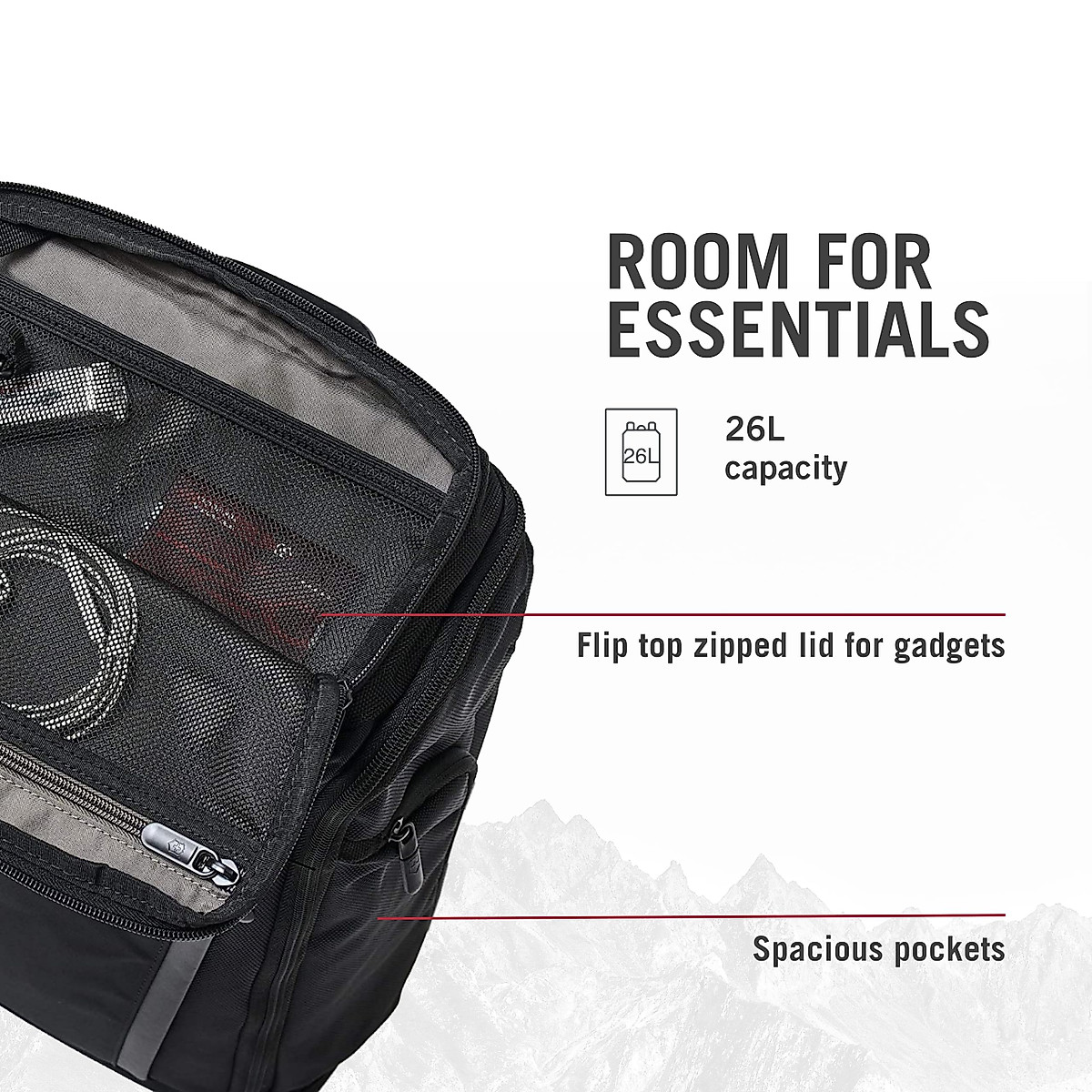 Victorinox Altmont Professional Fliptop Laptop Backpack in Black