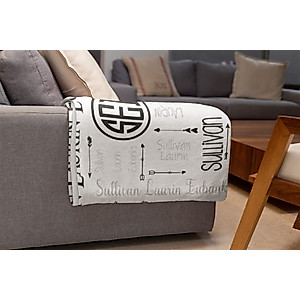 Personalized Blankets for Baby Son with Name, Personalized Name Blanket for Baby, Kids, Girls, boy. Custom Blanket from Baby Name. Great Gift for Birthday, Christmas, Thanksgiving, Newborn Baby