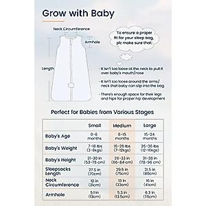 TotAha Light Baby Sleep Sack, Stretchy Sleepsack, Silky Comfort, Buttery Soft, Swaddle Transition Sleeping Bag, 2-Way Safe Zippers, Wearable Blanket Baby Sleep Bag for 0-3-6-12-18-24 Months 0.5 TOG