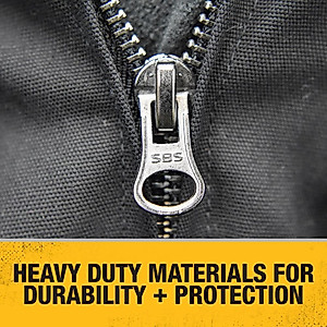 DEWALT Unisex Adult With 2.0ah Battery and Charger DEWALT Heated Heavy Duty Work Coat, Black, 2X US