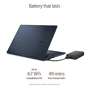 ASUS Zenbook S 13 OLED 13.3” 2.8K OLED Touch Display, AMD Ryzen 7 6800U CPU, Radeon Graphics, 16GB RAM, 1TB SSD, Windows 11 Pro, NumberPad, Fingerprint, Ponder Blue, UM5302TA-XB76T