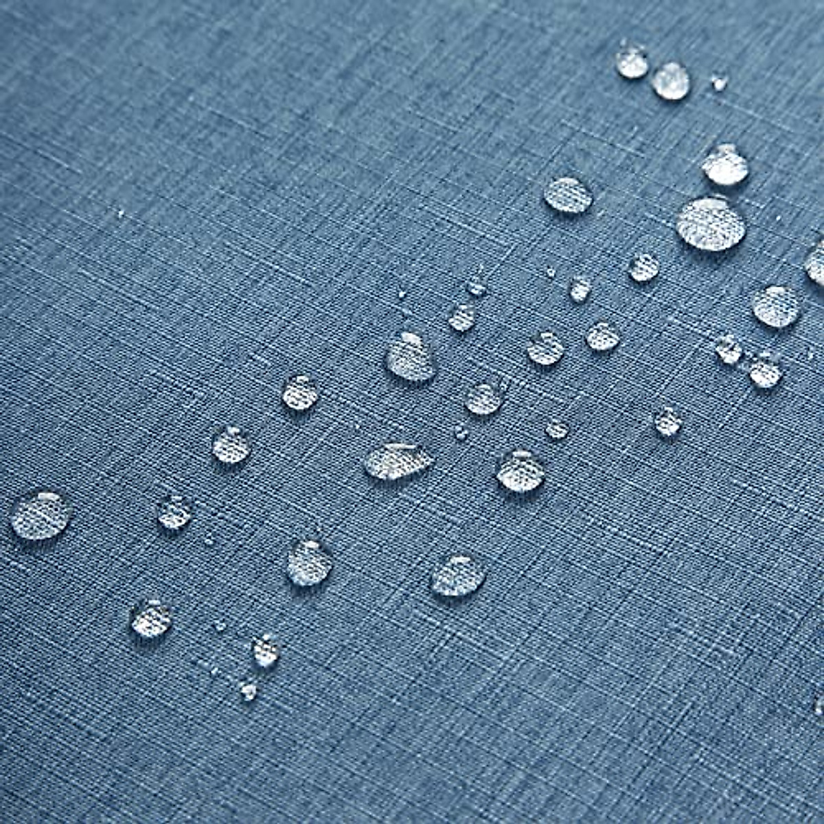 JUCFHY Rectangle Table Cloth,Linen Tablecloth Heavy Duty Fabric,Stain-Proof,Water Resistant Washable Table Cloths,Decorative Oblong Table Cover for Kitchen and Holiday(52x70 Inch,Denim Blue)