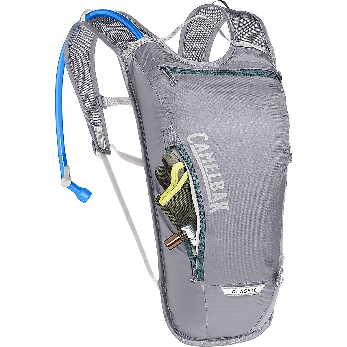 CamelBak Classic Light Bike Hydration Pack 70oz, Gunmetal/Hydro