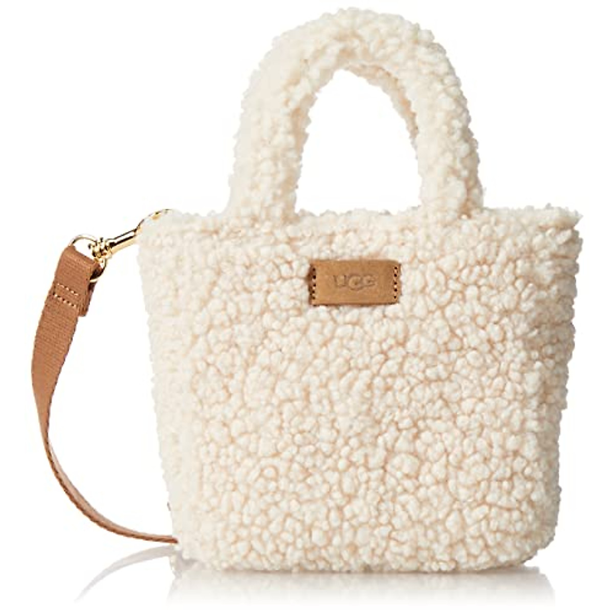 UGG womens Maribel Mini Sherpa Cross Body Bag, Natural, One Size US