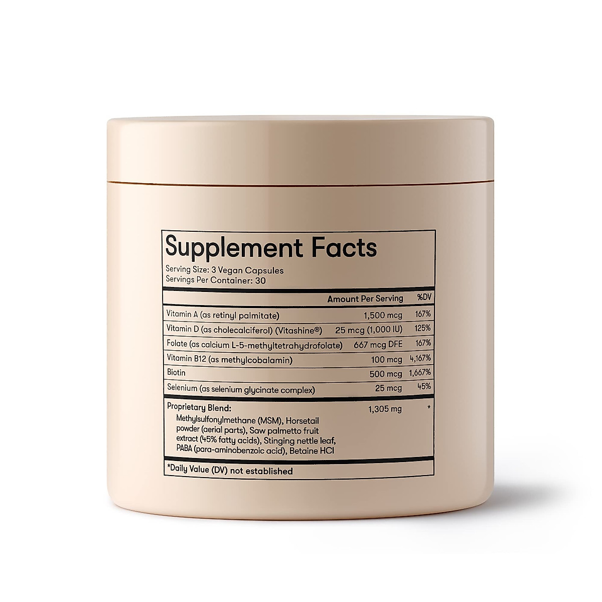 WELLBEL Women Clean Supplement for Hair, Skin, and Nails, Vegan, Gluten Free and Non GMO 90 Count (1 Pack)