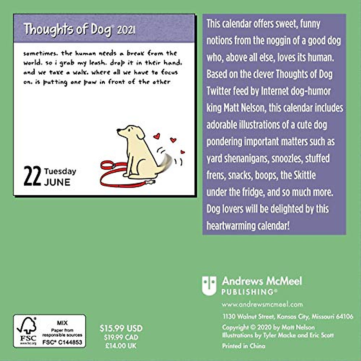 Thoughts of Dog 2021 Day-to-Day Calendar